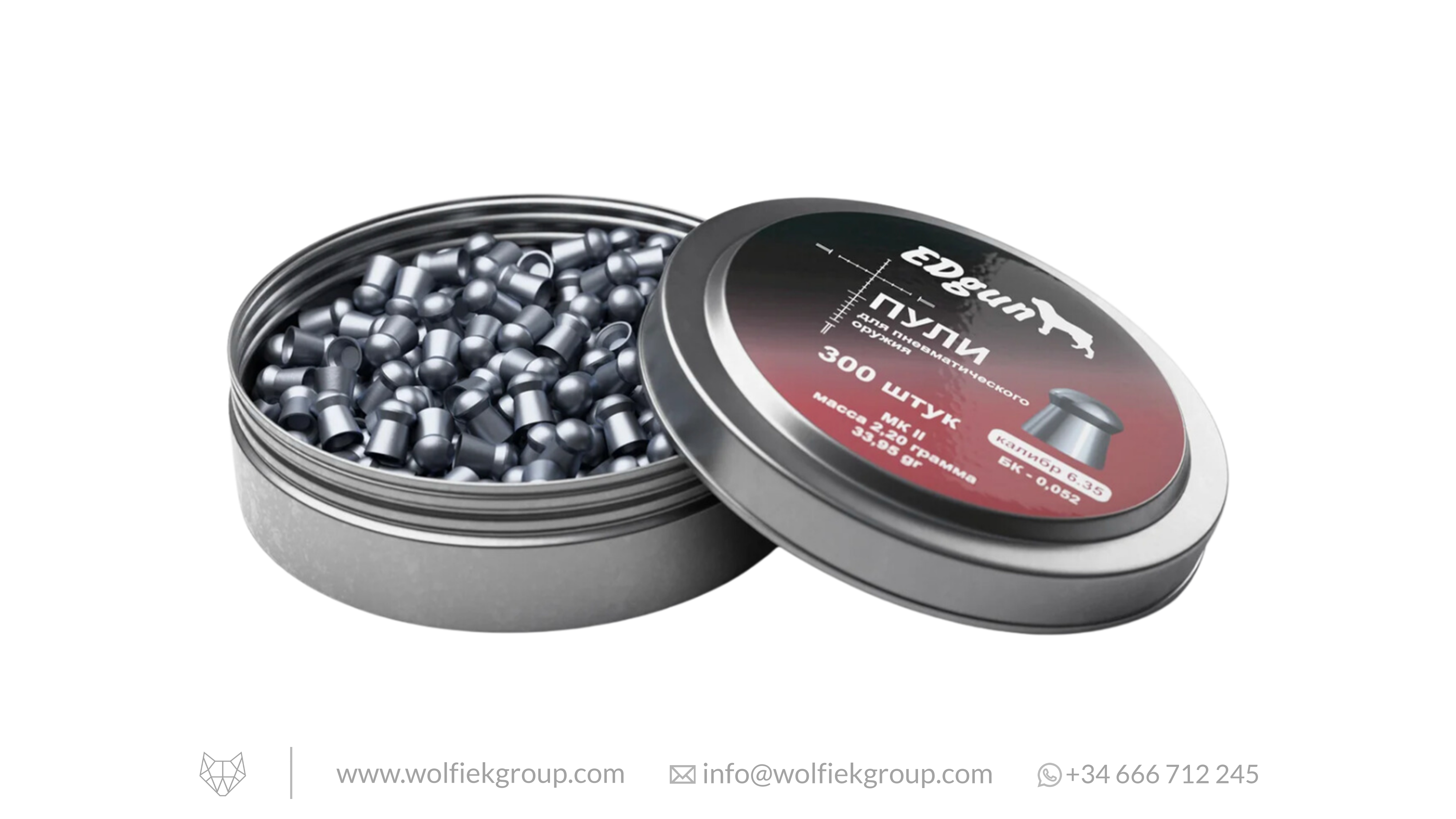 EDgun Premium Airgun Pellets · Domed · Cal .25 (6.35mm) – EDGUN.SHOP