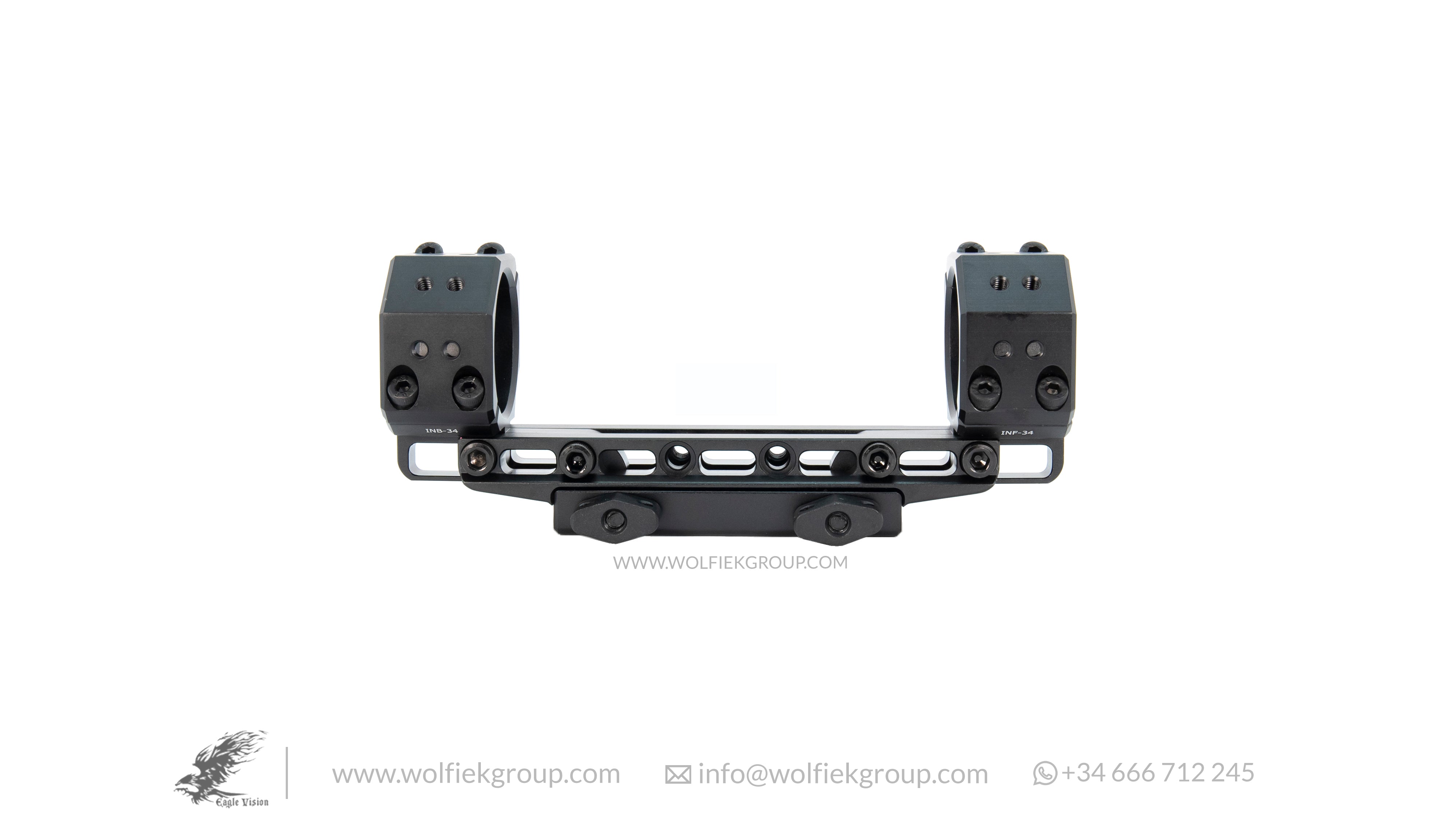Eagle Vision One-Piece Infinity Elevation Picatinny Riflescope Mounts ...